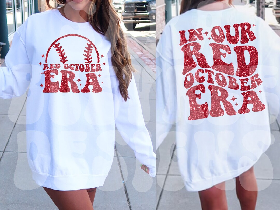 Red October Era, Faux Sequin Glitter Red October Png, Dancing on My Own ...