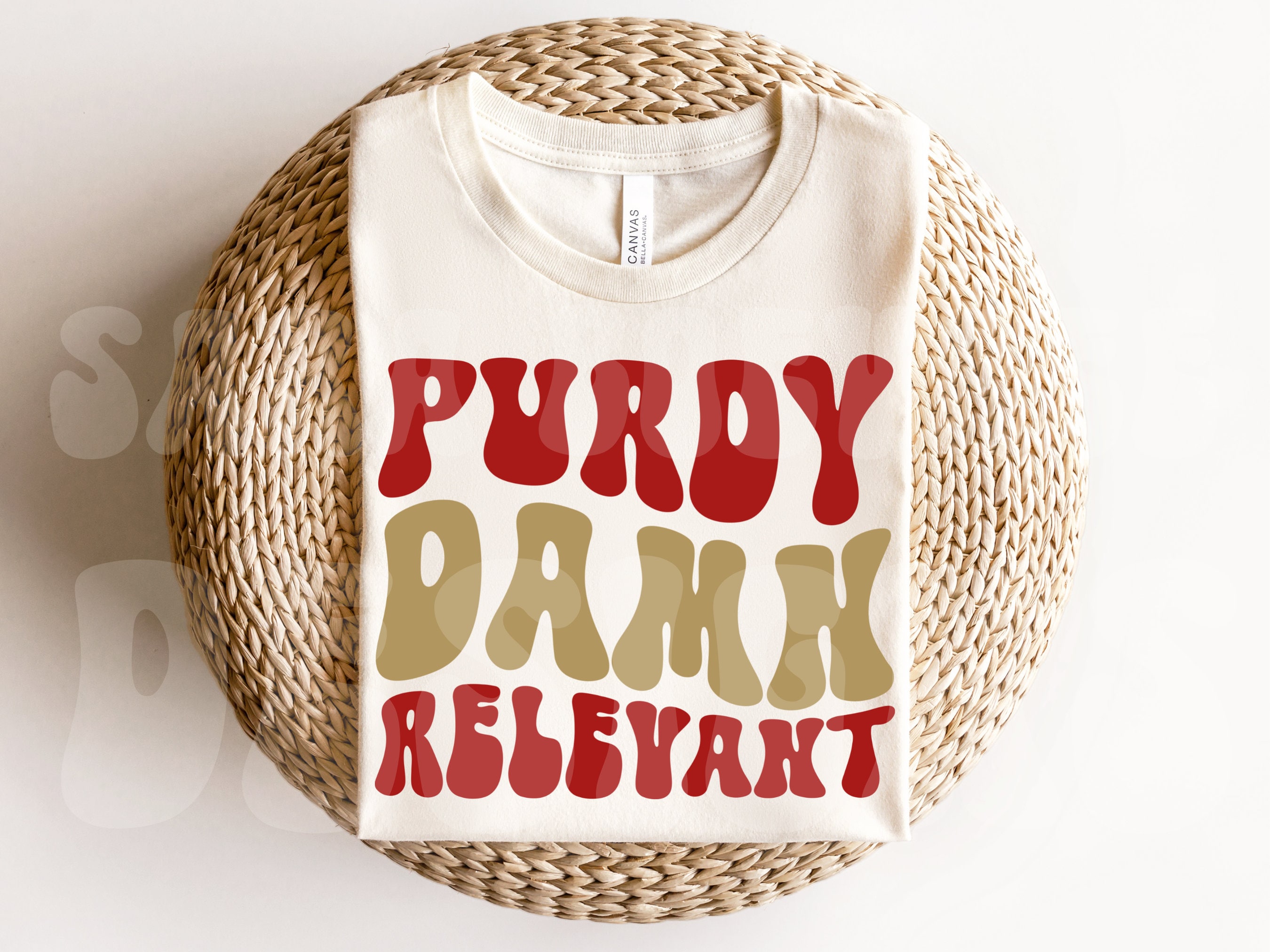 Purdy Damn Relevant Svg Niner Gang Svg Distressed Niner - Etsy