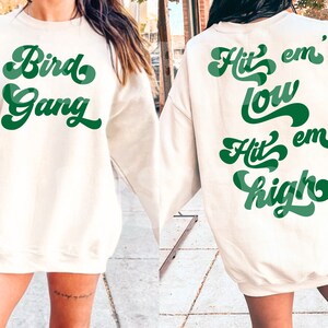 Bird Gang, Retro Eagles Svg, Kelly Green Eagles, Hit Em Low Hit Em High ...