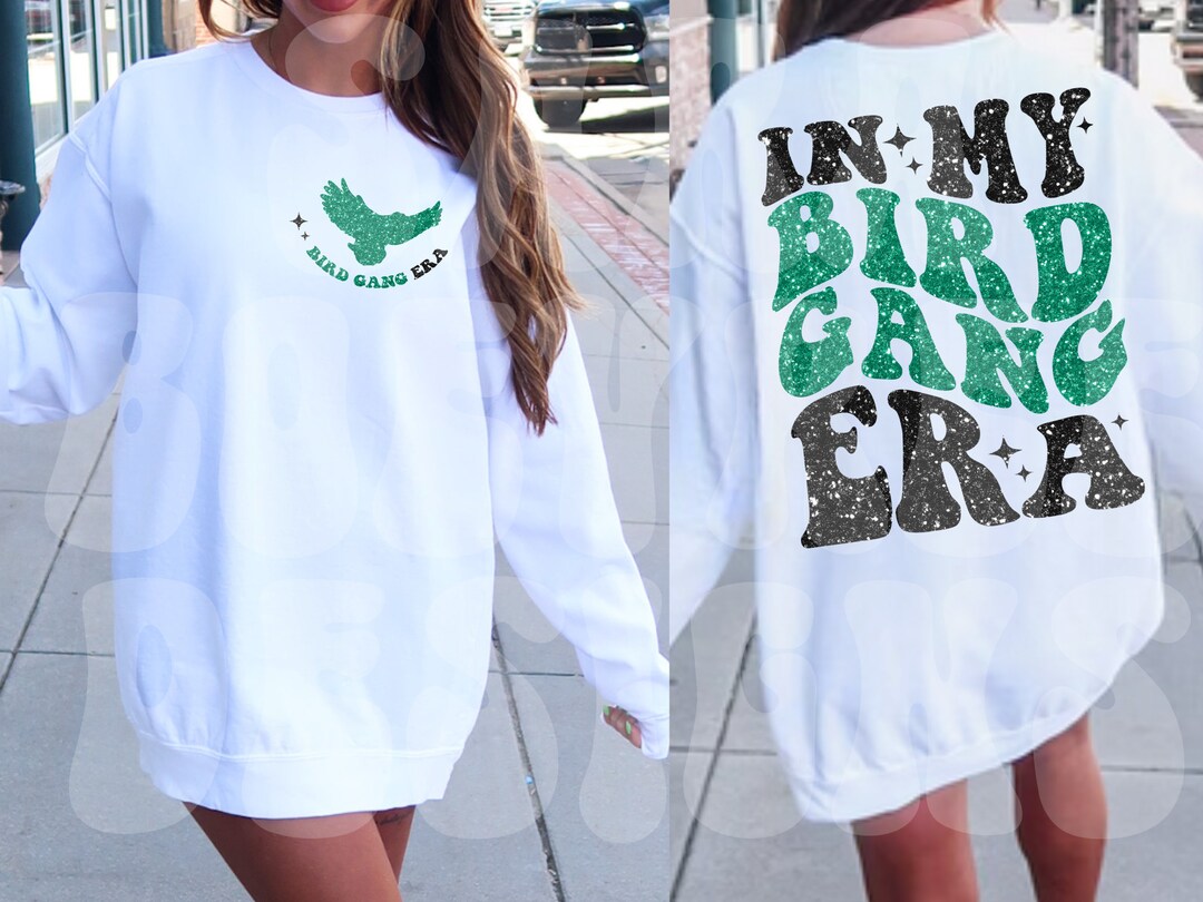 In My Bird Gang Era, Faux Sequin Glitter, in My Eagles Era, Bird Gang Png, Retro Eagles Svg ...