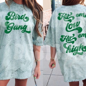 Bird Gang, Retro Eagles Svg, Kelly Green Eagles, Hit Em Low Hit Em High ...