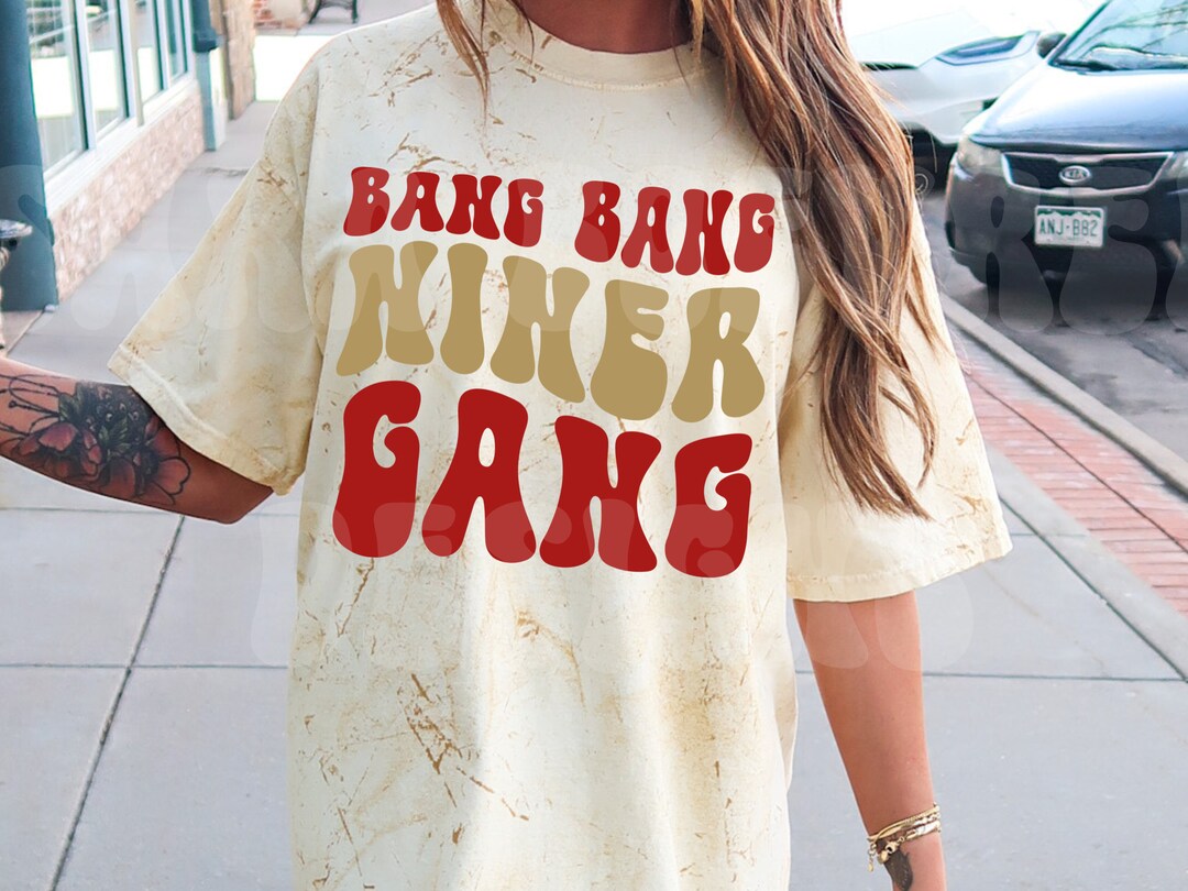 Bang Bang Niner Gang, Niner Gang Svg, Niner Gang PNG, Niner Retro Logo ...