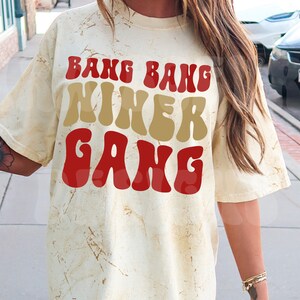 Bang Bang Niner Gang, Niner Gang Svg, Niner Gang PNG, Niner Retro Logo ...