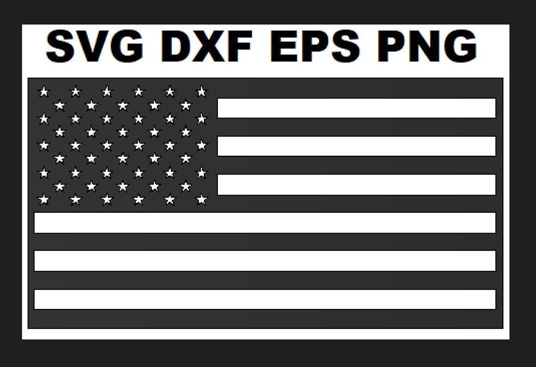 American Flag DXF/SVG - Laser CNC Plasma Waterjet - Patriotic Svg ...