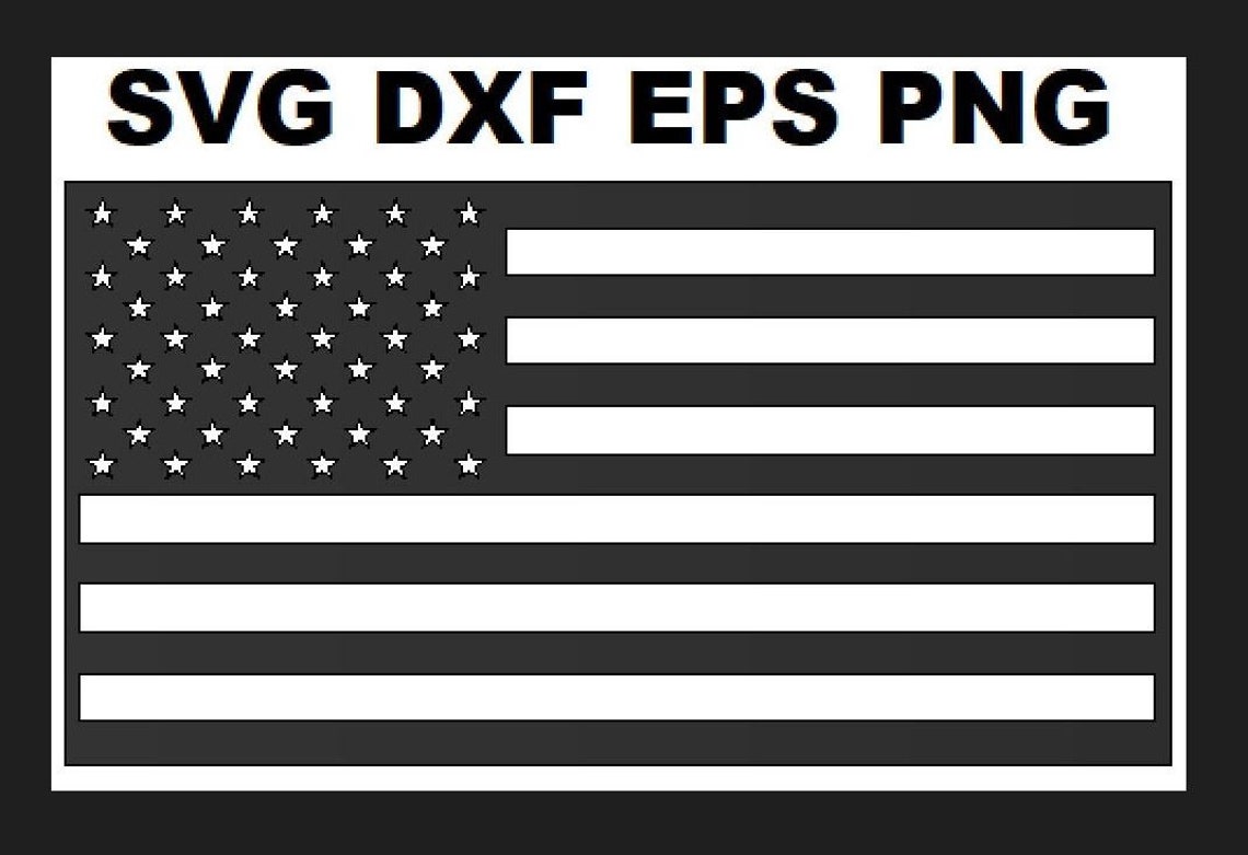 American Flag DXF/SVG Laser CNC Plasma Waterjet Patriotic Svg Patriotic ...