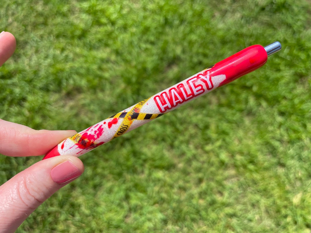 Crime Scene Glitter Drip Gel Pen True Crime Pen Inkjoy Pen ...