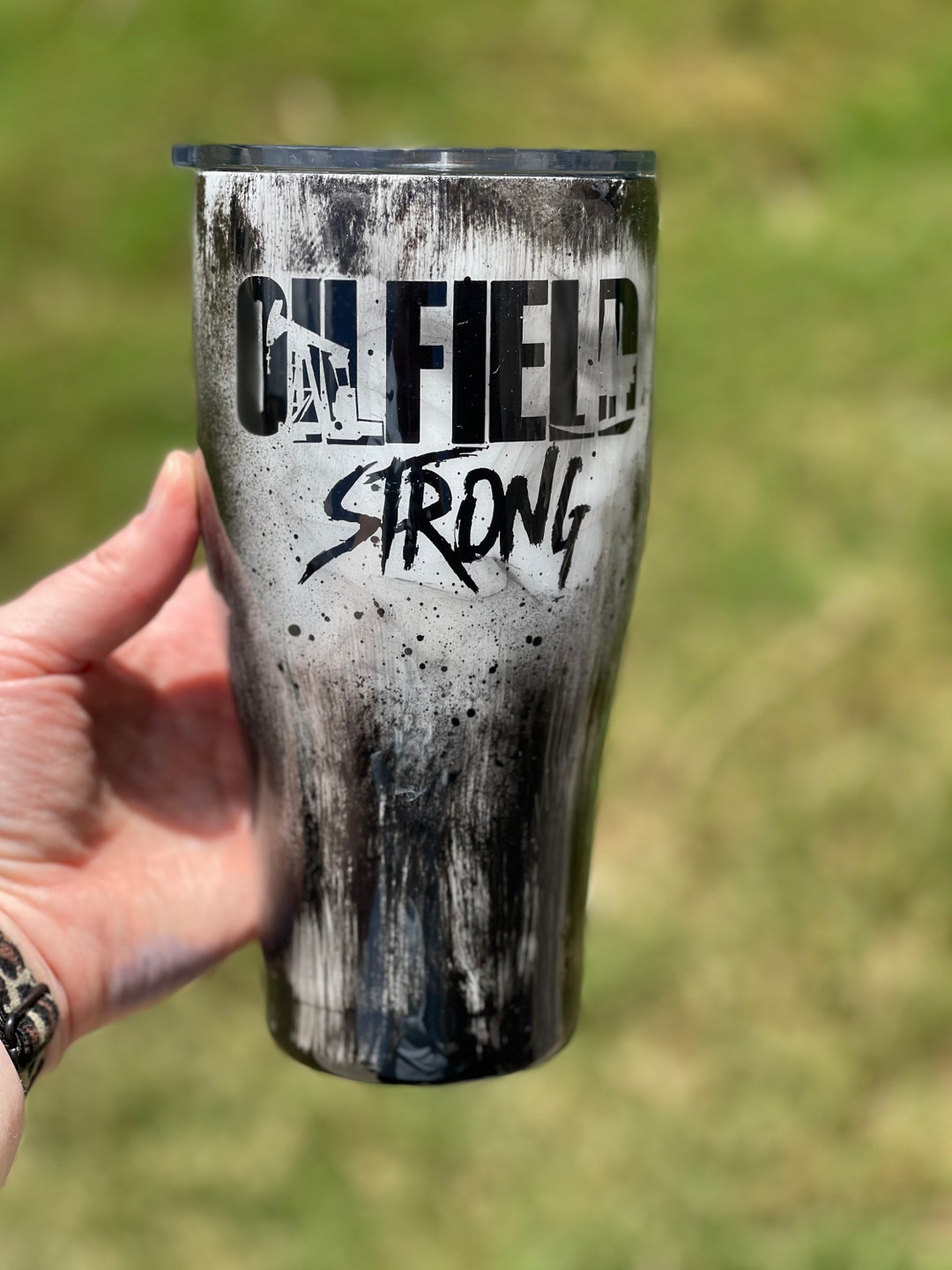 Oilfield Strong Stainless Tumbler / Pumpjack Tumbler / Frac Tumbler ...