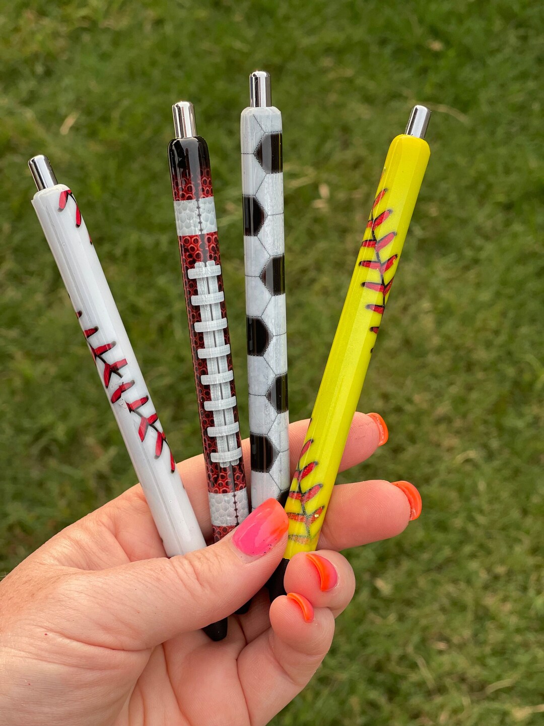 Custom Sports Ball Pens || Refillable Personalized Gel Pens ...