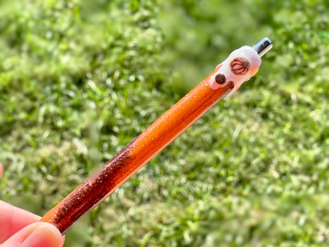 Pumpkin Spice Swirl Glitter Drip Pen || Fall Swirl Pen || Refillable ...