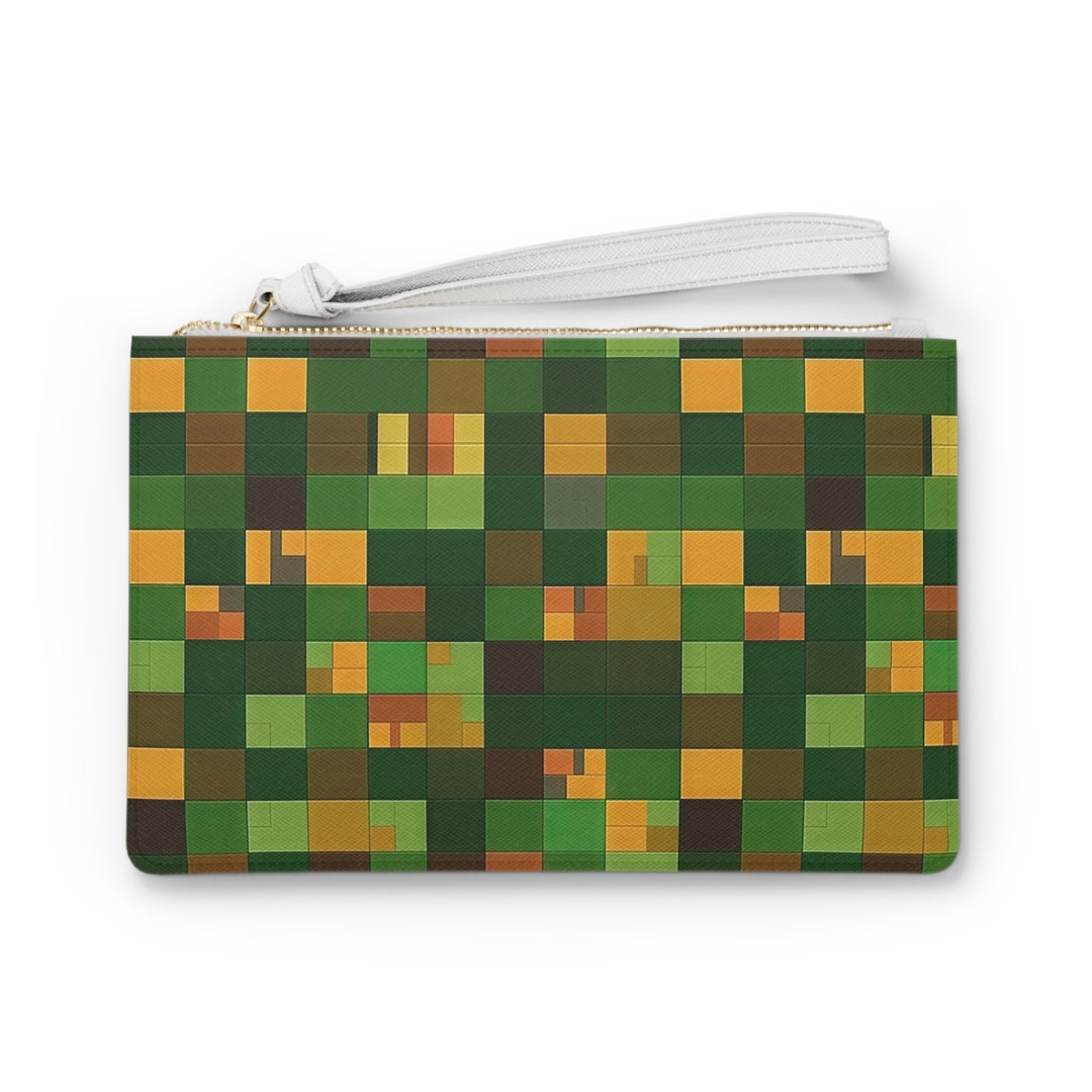 Minecraft Block Pattern Clutch Bag - Etsy