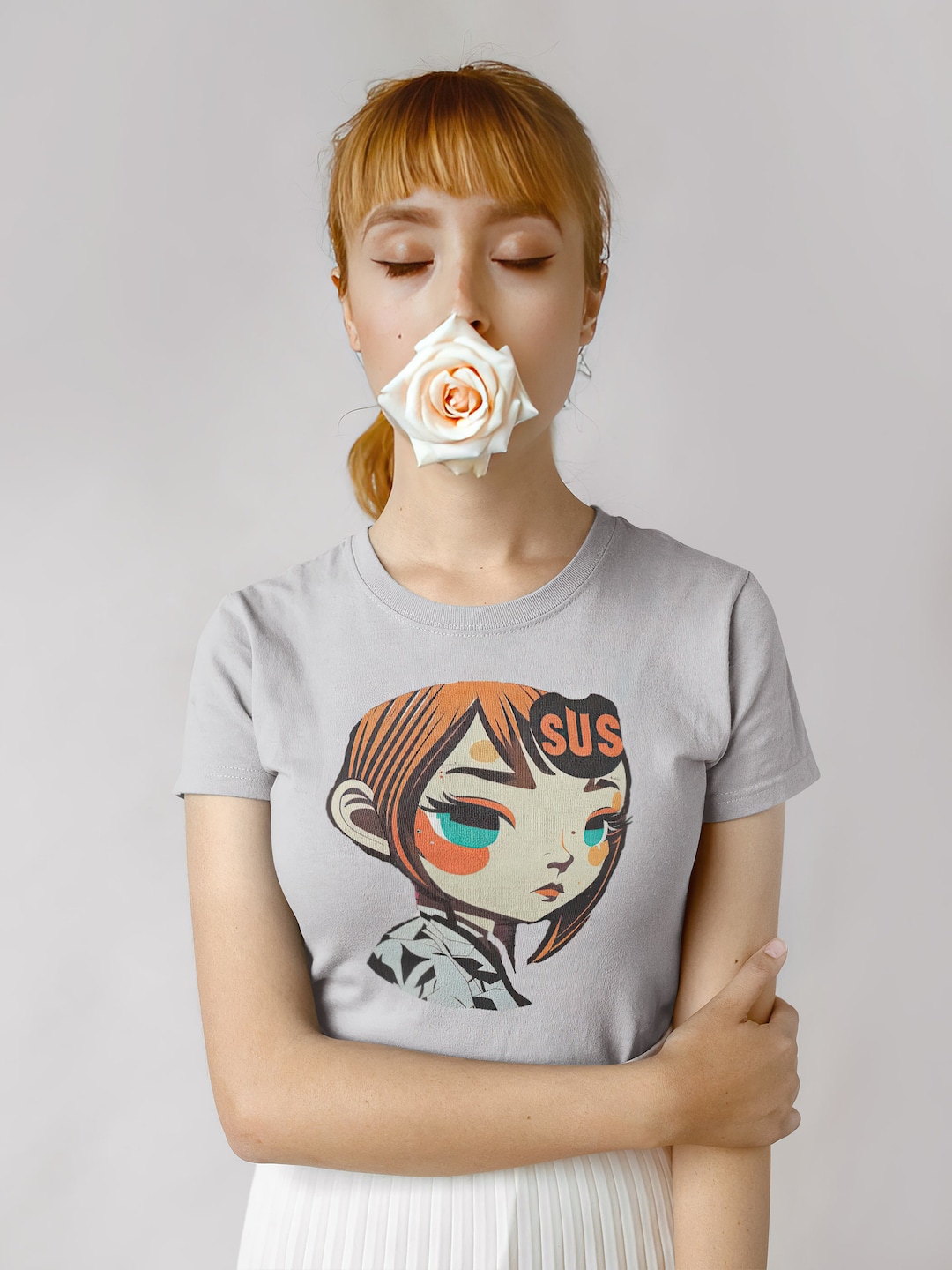 Anime Girl Shirt, You Are Sus Manga Shirt for Anime Lover, Cute Anime ...