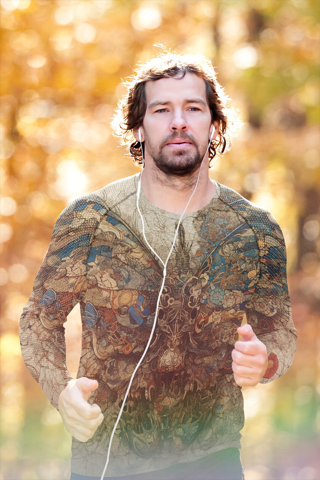 Metamorphosis Mens Rashguard Abstract Gothic Rashie, Comfort Sun ...