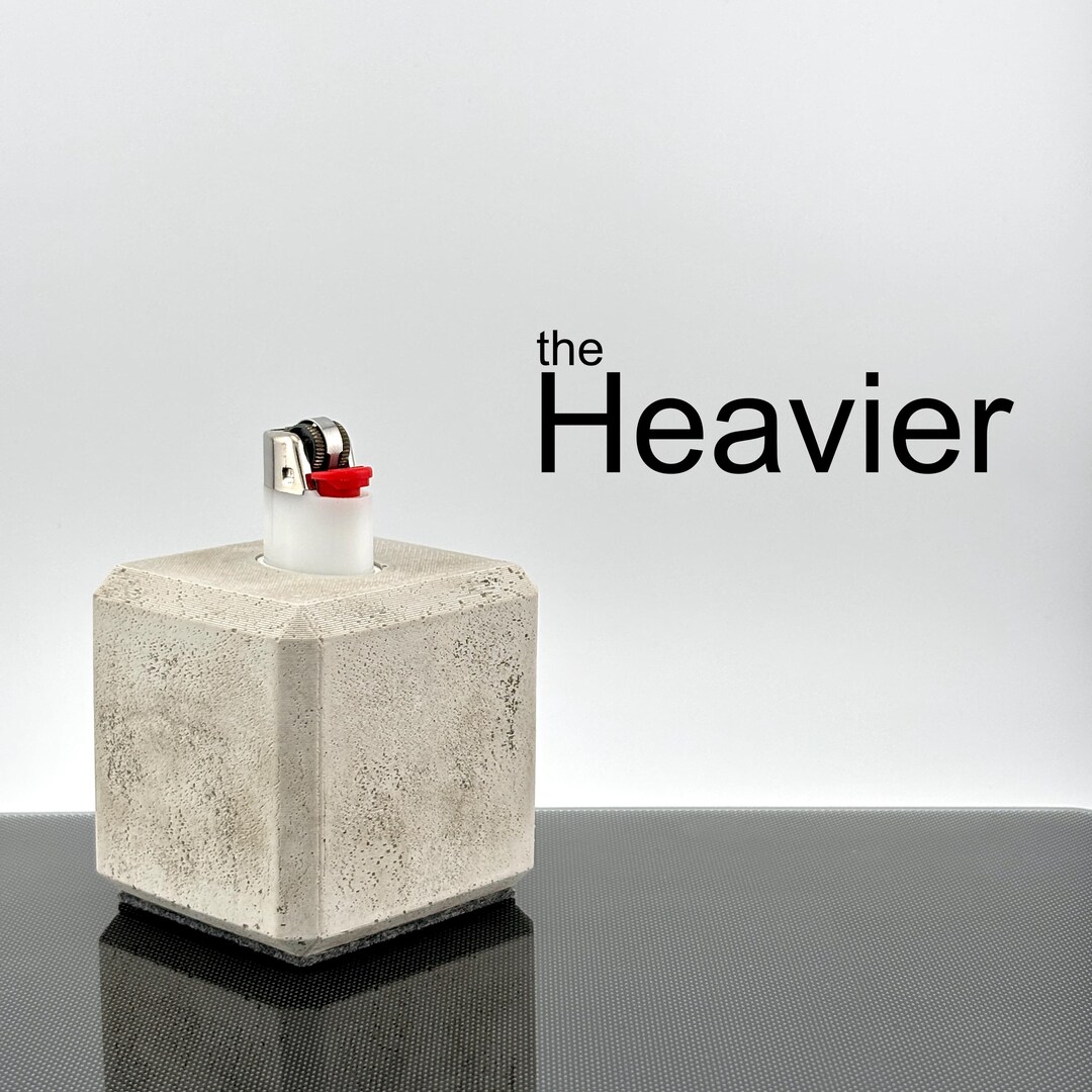 Concrete Tabletop Lighter | Case for Bic Lighter | Bic Table Lighter ...
