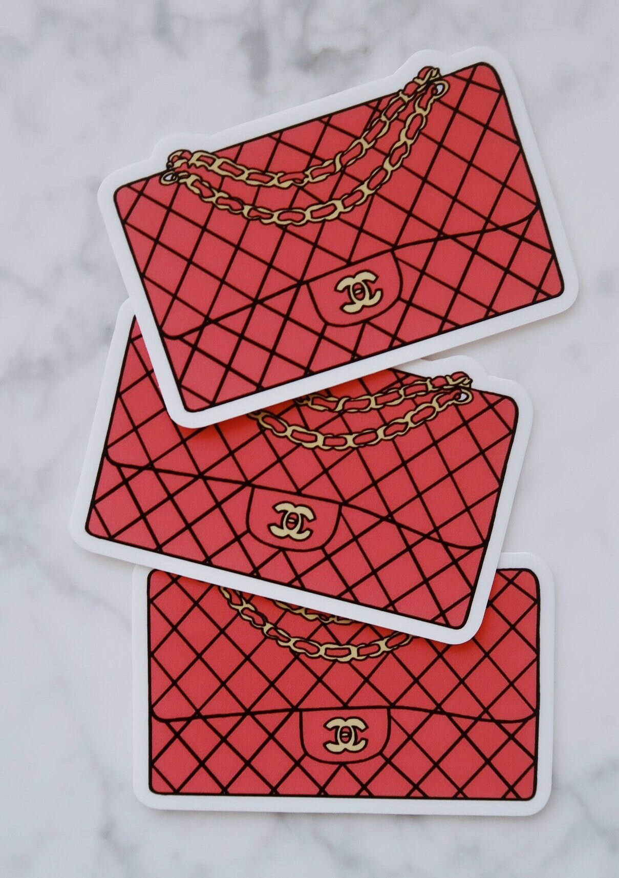 Luxury Bag Waterproof Sticker, Bullet Journal, Laptop Sticker, Water ...