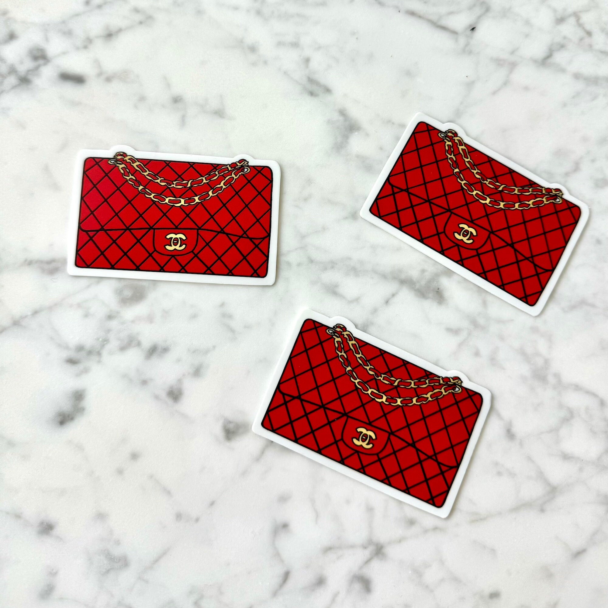 Luxury Bag Waterproof Sticker, Bullet Journal, Laptop Sticker, Water ...