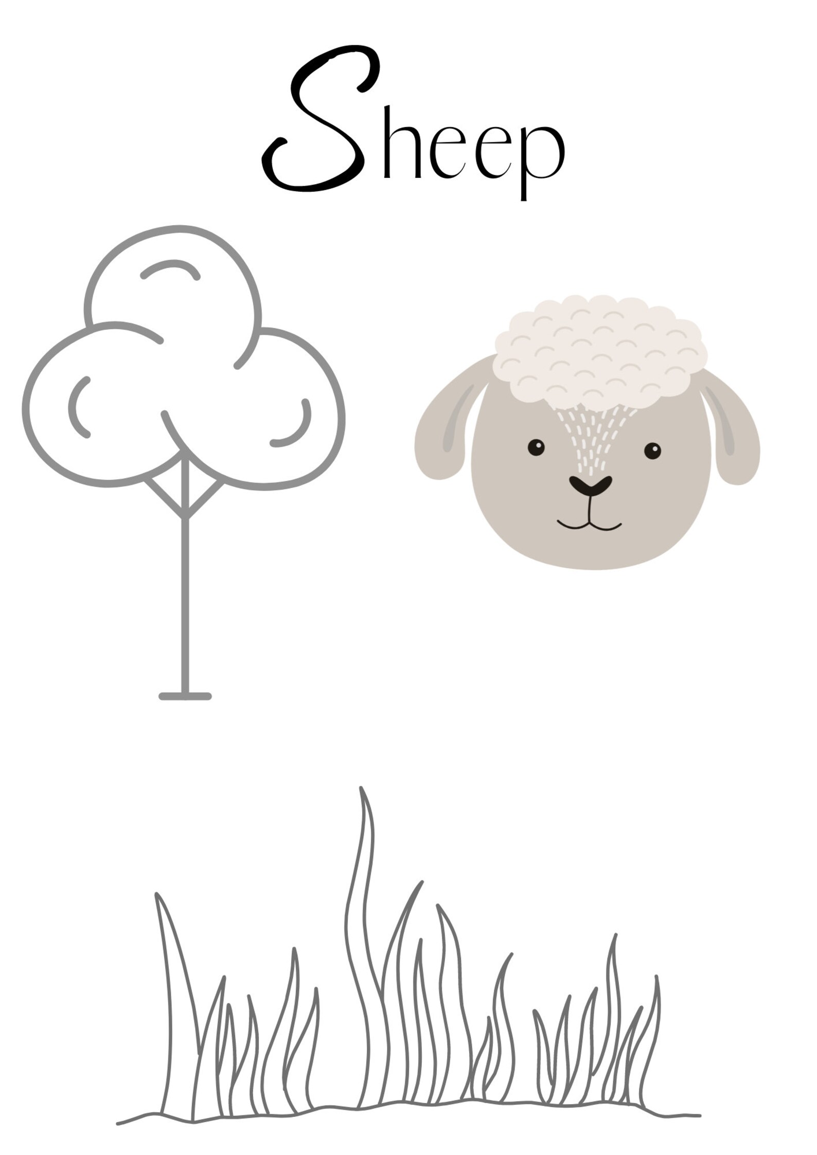 Sheep Handprint Craft Keepsake Kids Handprint Art DIY - Etsy