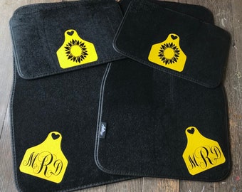Monogram Car Mats - Etsy