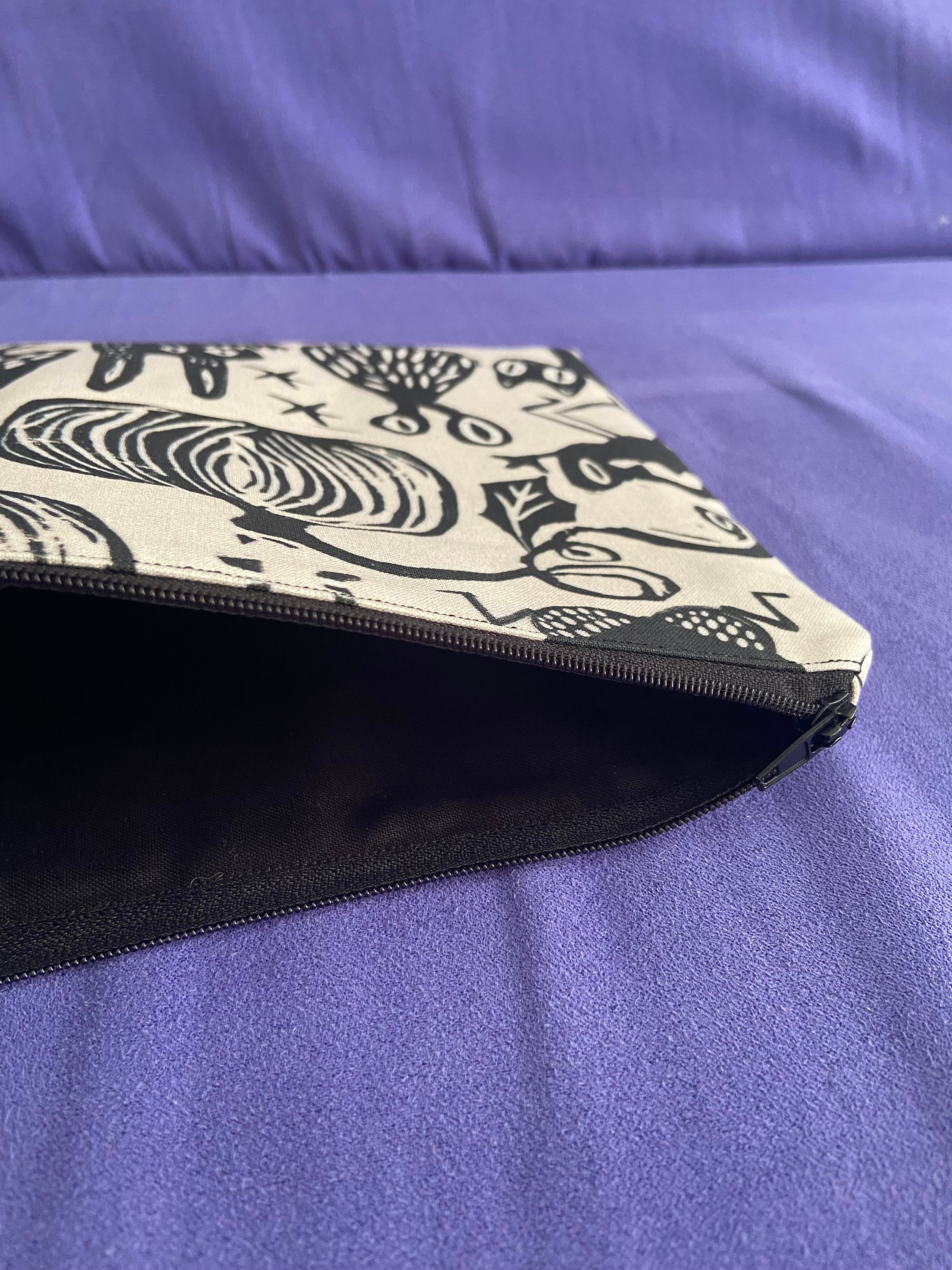 Large Monster Zipper Pouch - Etsy