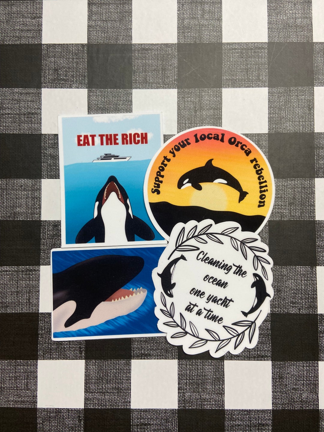 Orca Sticker Set - Etsy