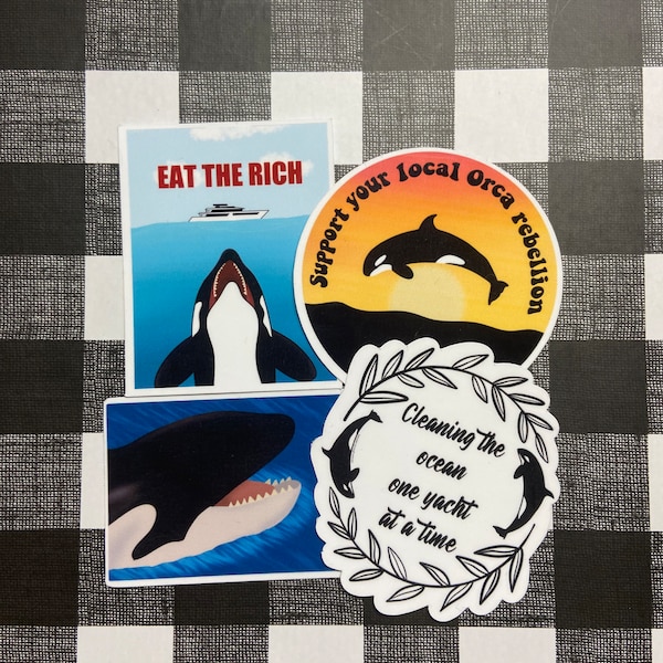Orca Sticker - Etsy