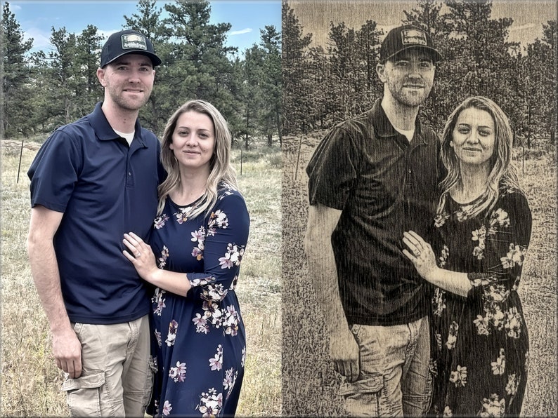 Wood Lasered Photos Multiple Sizes! - Etsy