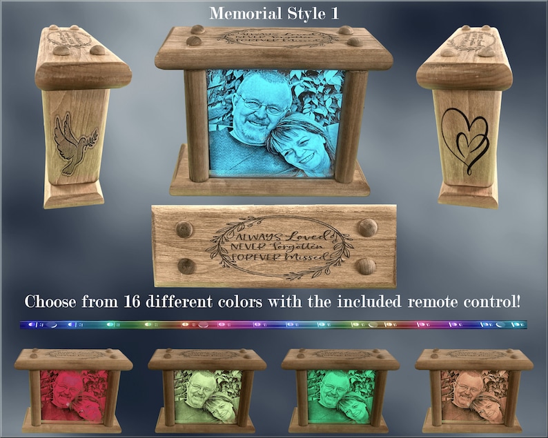Memorial LED Light Box (style 1) - Etsy