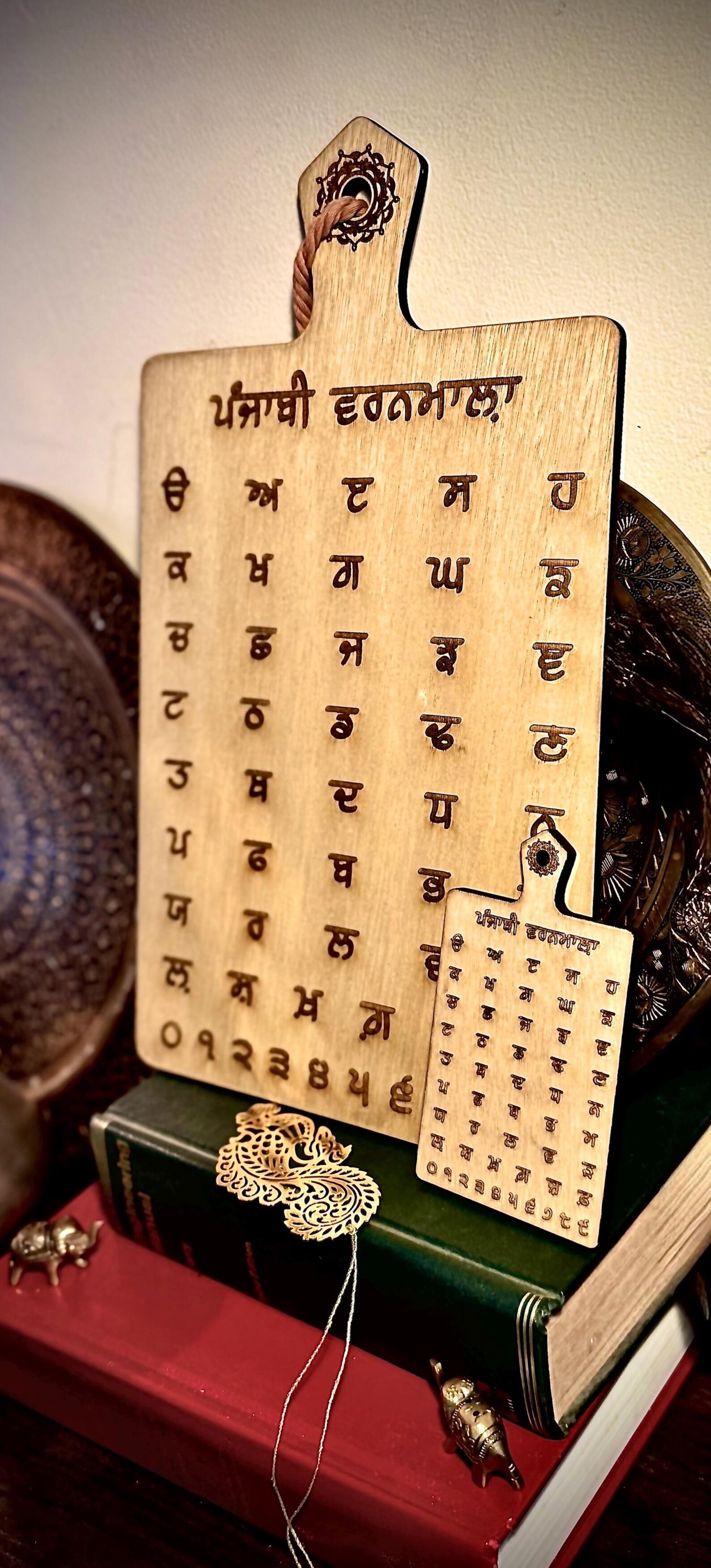 Punjabi Alphabets Wooden Plaque, Gurmukhi Varnmala - Etsy