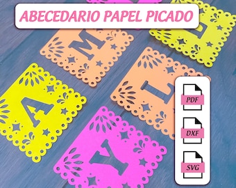 Picado Alphabet - Etsy