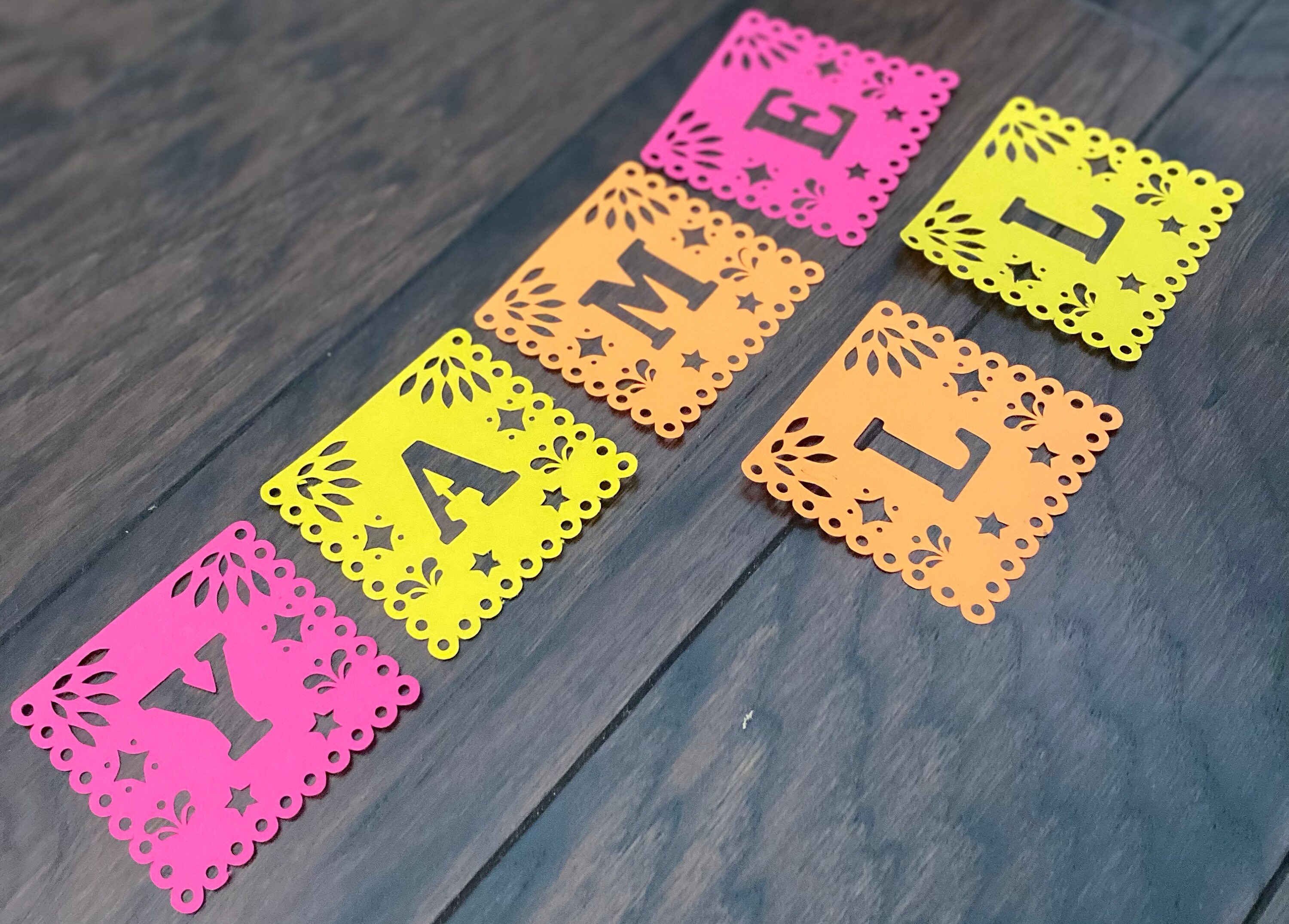 Alphabet Perforated Paper. Alfabeto De Papel Picado. - Etsy
