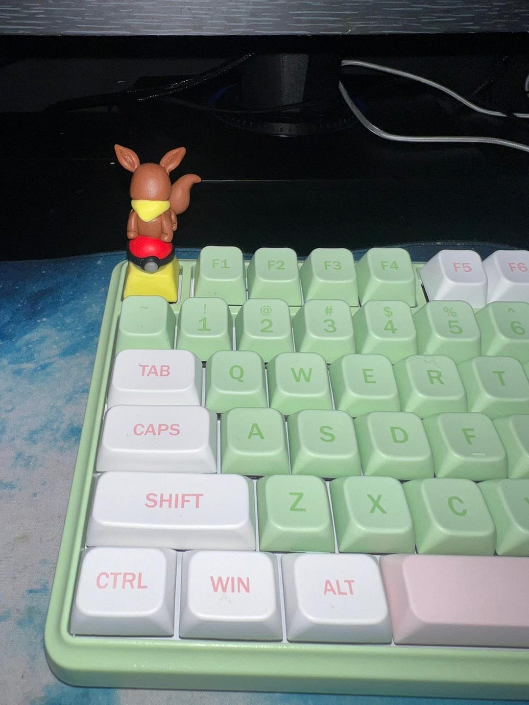 Eevee Pokemon Keyboard-keycaps Perfect Christmas Gift for Pokemon Fans ...