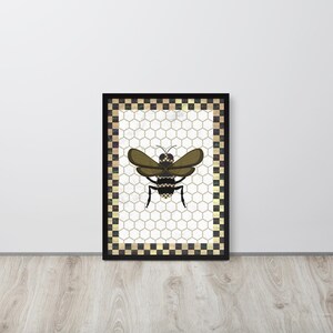 Queen Bee Gold and Black Honeycomb Harlequin Décor Check Spring Summer ...