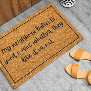 Welcome Mat | Front Doormat | Music Mat | Housewarming Gift | Music ...