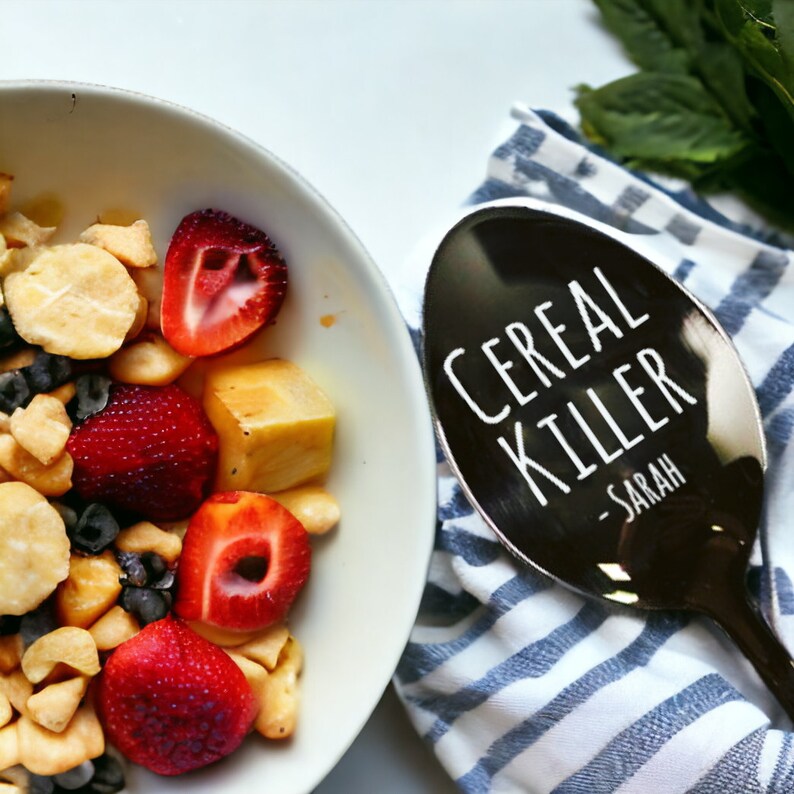 Customized Spoon, Cereal Killer Spoon, Coffee Spoon, Custom Spoon ...