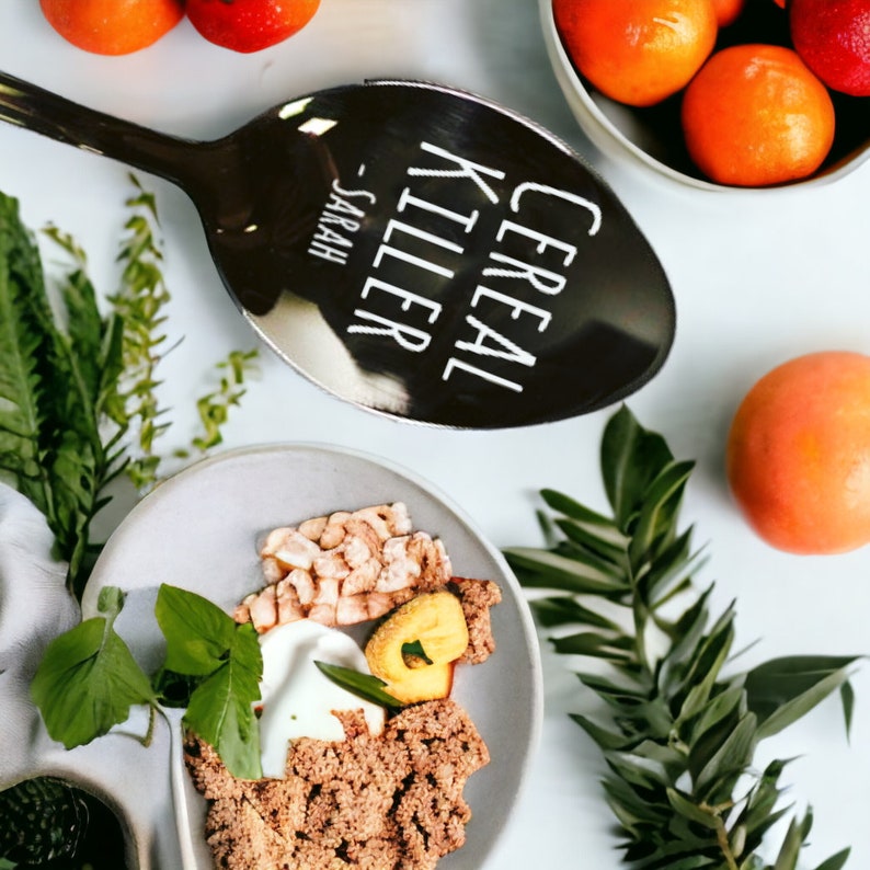 Customized Spoon, Cereal Killer Spoon, Coffee Spoon, Custom Spoon ...