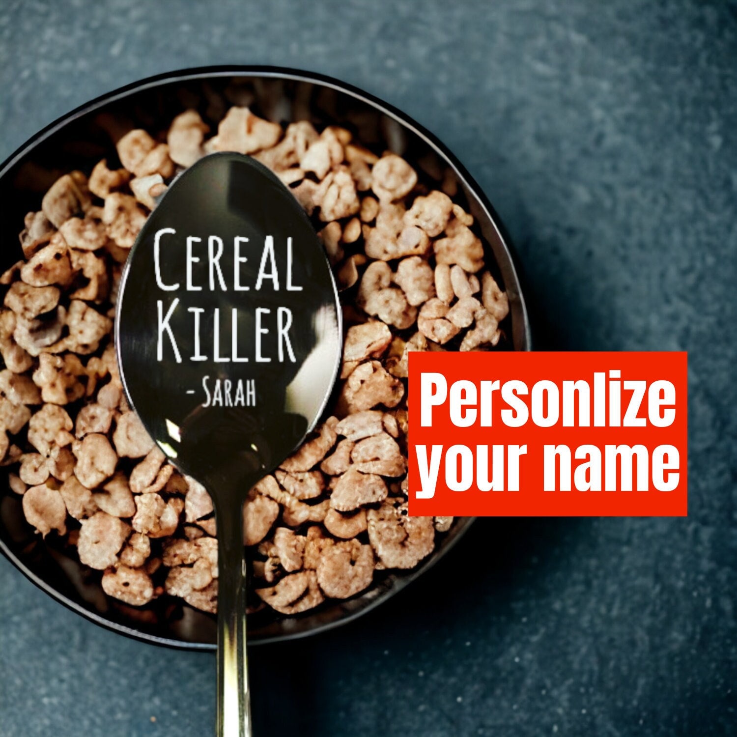 Customized Spoon, Cereal Killer Spoon, Coffee Spoon, Custom Spoon ...