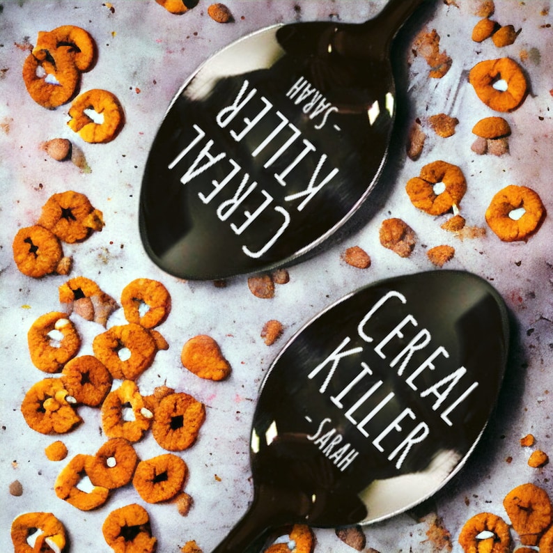Customized Spoon, Cereal Killer Spoon, Coffee Spoon, Custom Spoon ...