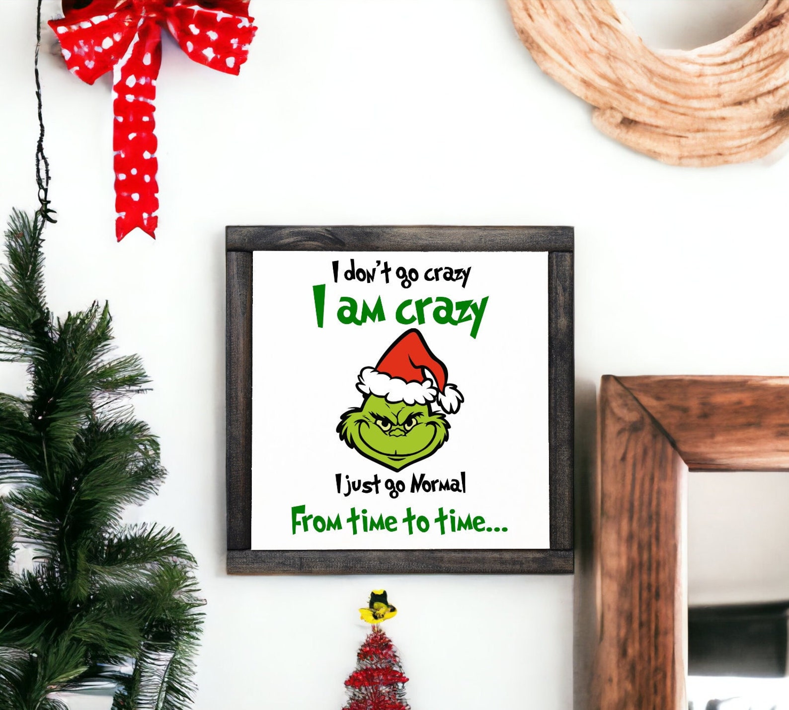 Merry Grinchmas Sign, Grinch Wooden Sign, Grinch Decor, Grinch ...