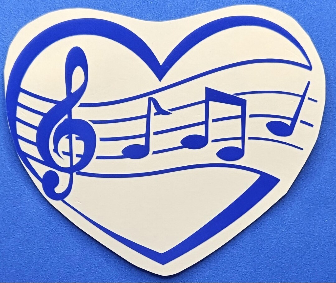 Music Note Decal Choose Color and Design for Cars, Windows, Laptops ...