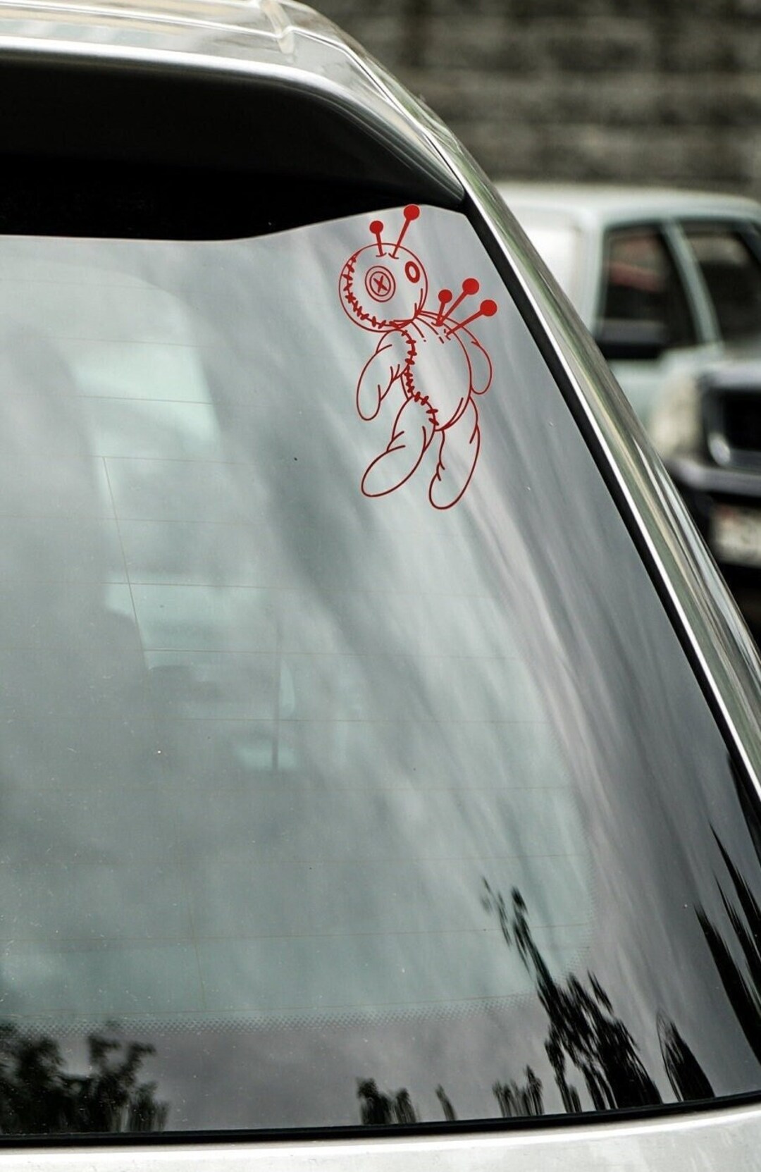 Voodoo Doll Vinyl Decal in Red White or Black for Cars - Etsy