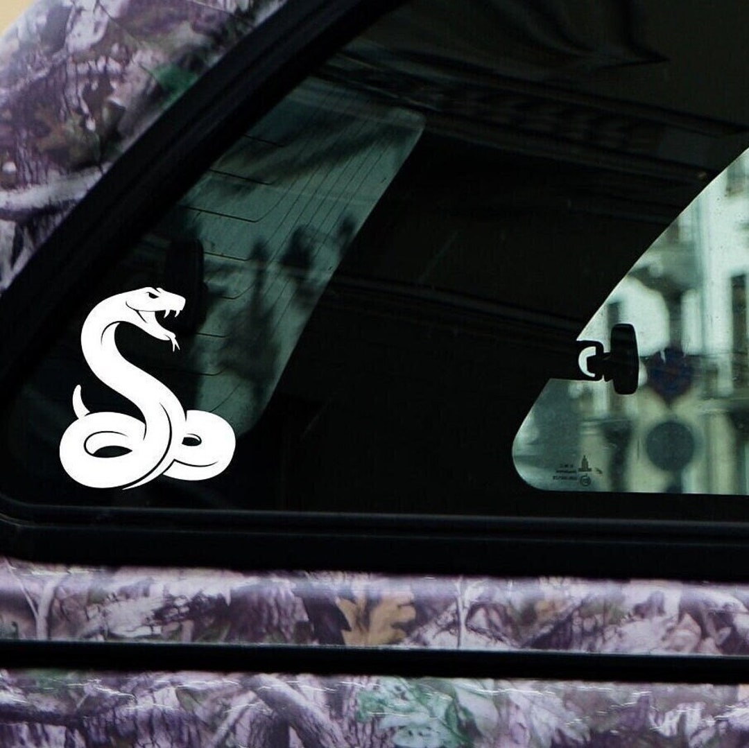 Cobra Snake Decal in Red White or Black for Cars Windows - Etsy