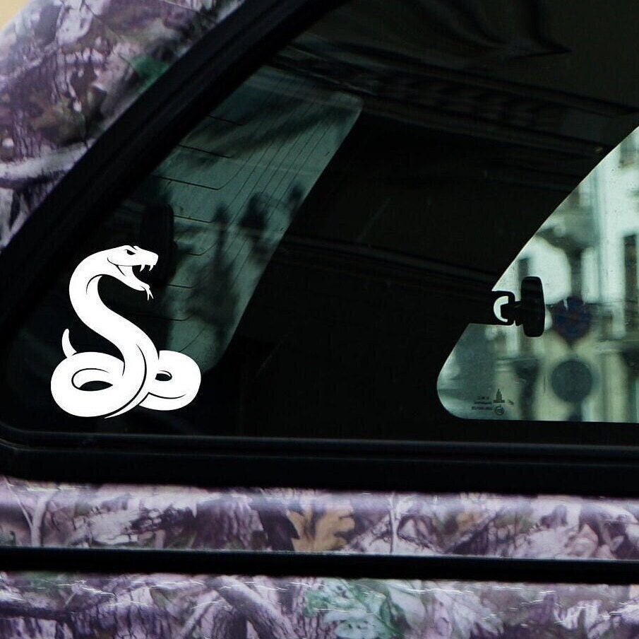 Cobra Snake Decal in Red, White or Black for Cars, Windows, Laptops ...