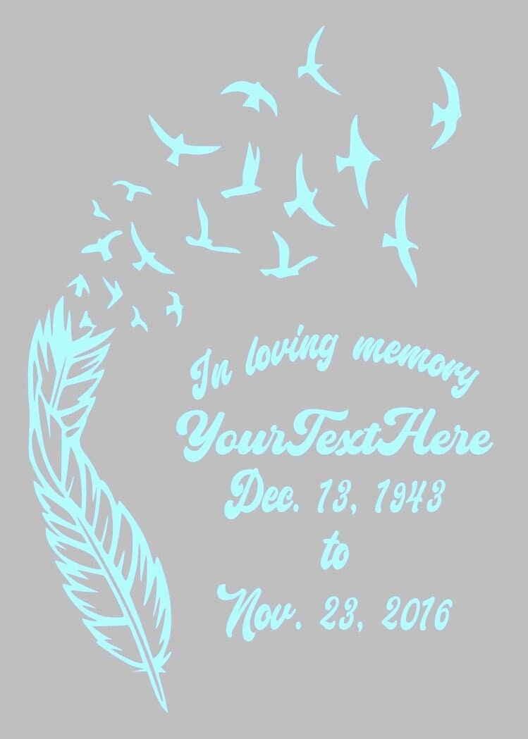 Personalized Memorial Decal Grief Sticker for Cars Windows - Etsy
