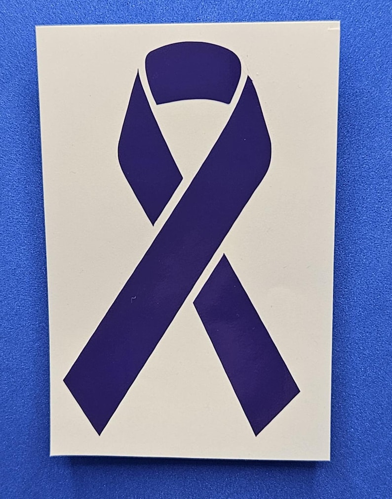 Awareness Ribbon Decal in 4 Sizes for Cars, Windows, Laptops, Mirrors ...
