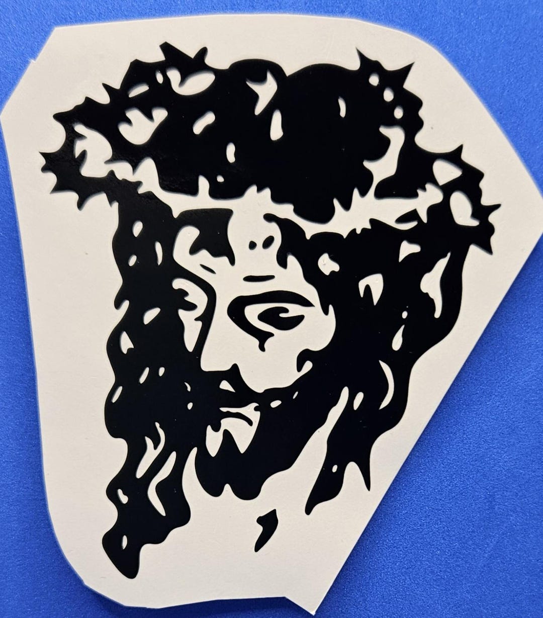 Crucifixion Decal Jesus Sticker in Red, White or Black for Cars ...