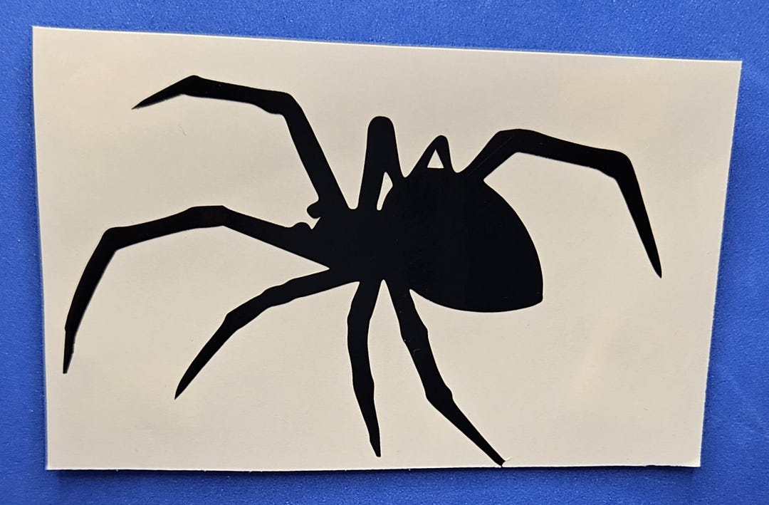 Spider Decal in Red, White or Black for Cars, Windows, Laptops, Mirrors ...