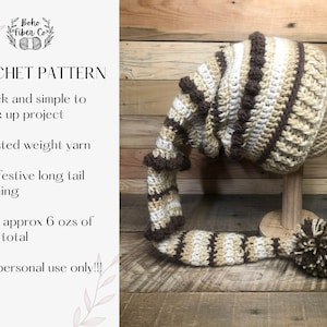 Crochet Stocking Cap Crochet Pattern | PDF Pattern | Digital Pattern ...