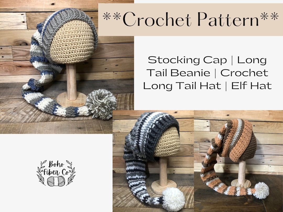 Crochet Stocking Cap Crochet Pattern | PDF Pattern | Digital Pattern ...