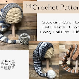 Crochet Stocking Cap Crochet Pattern | PDF Pattern | Digital Pattern ...