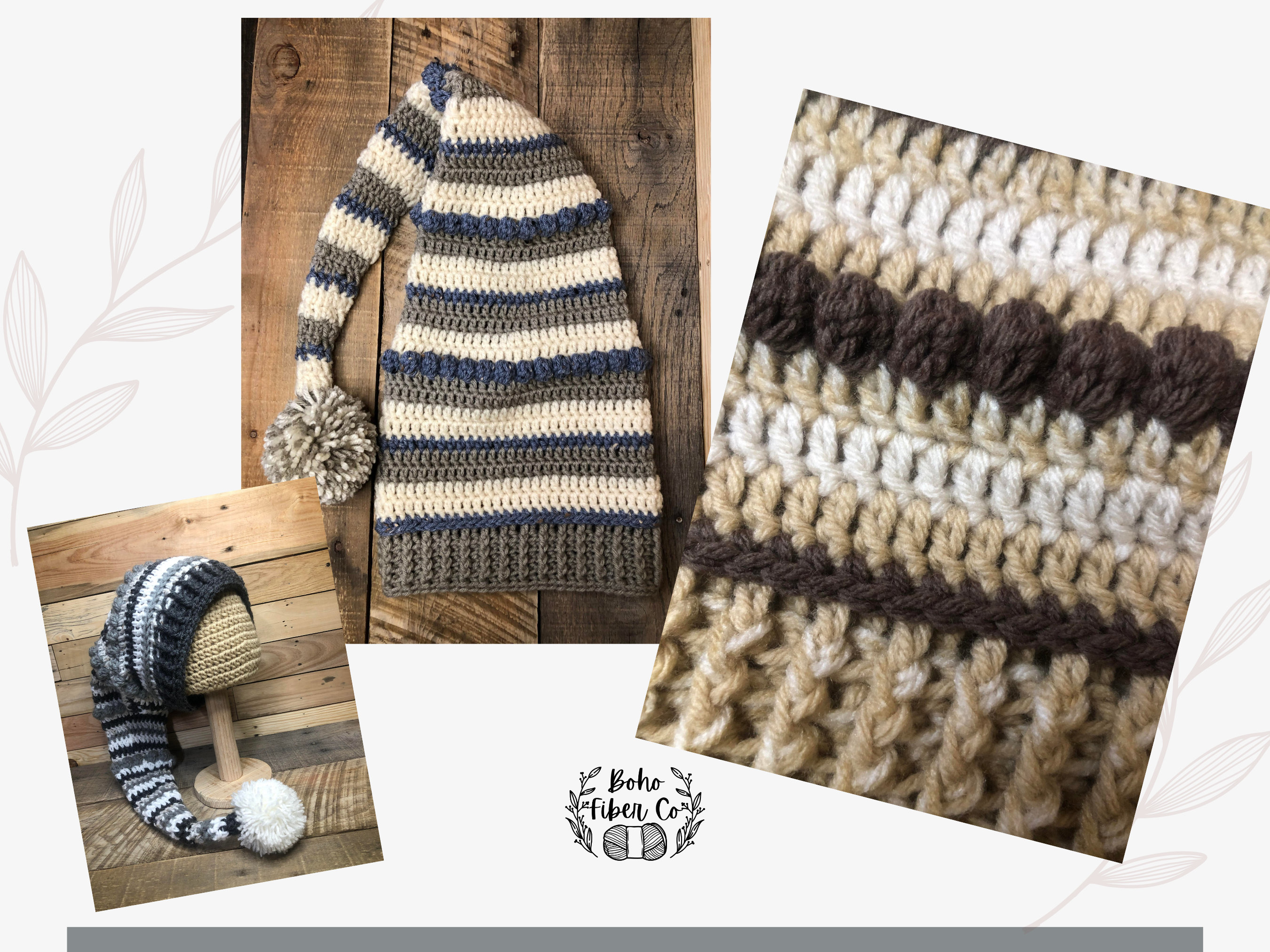 Crochet Stocking Cap Crochet Pattern PDF Pattern Digital - Etsy