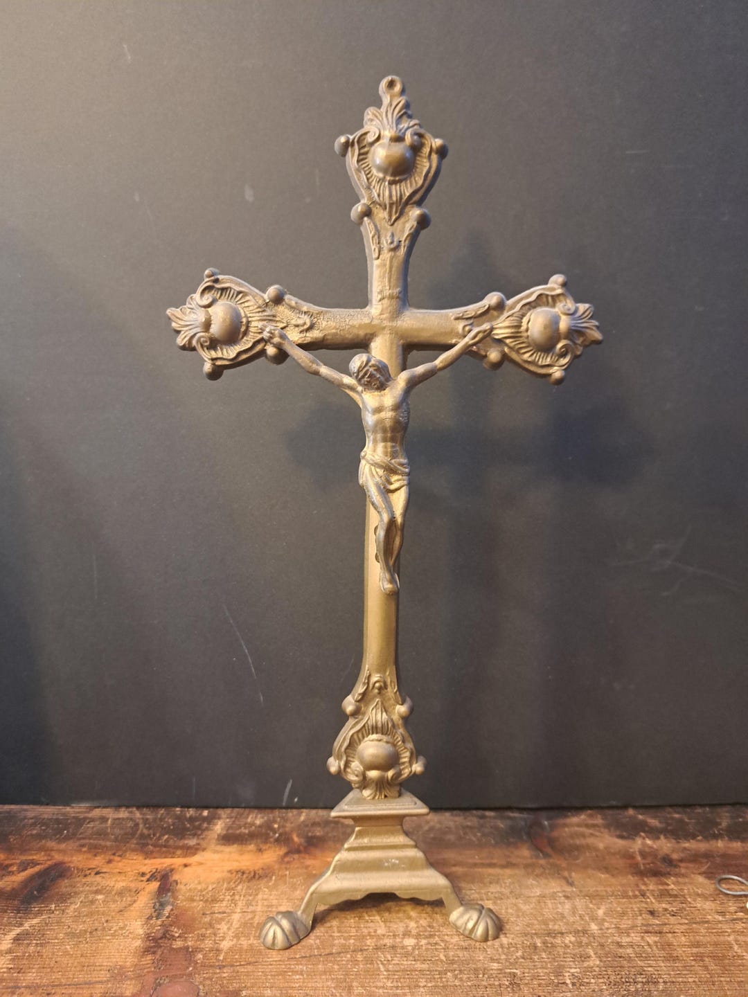 Vintage Circa 1940 Religious Catholic Metal Art Nouveau Style ...